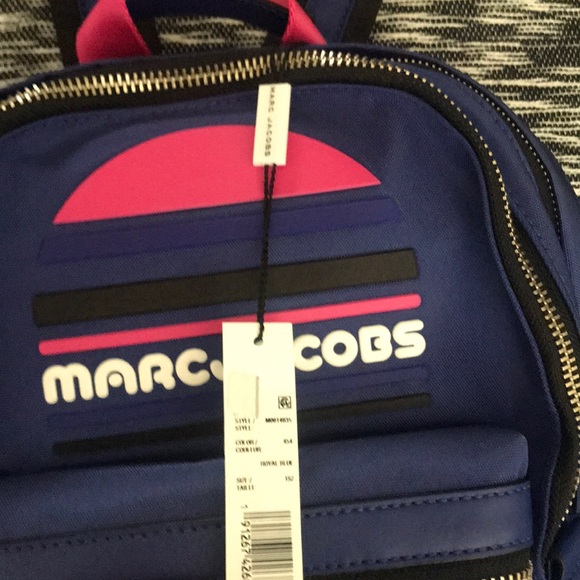 Marc Jacobs | Bags | Marc Jacobs Medium Trek Backpack In Blue Nylon ...